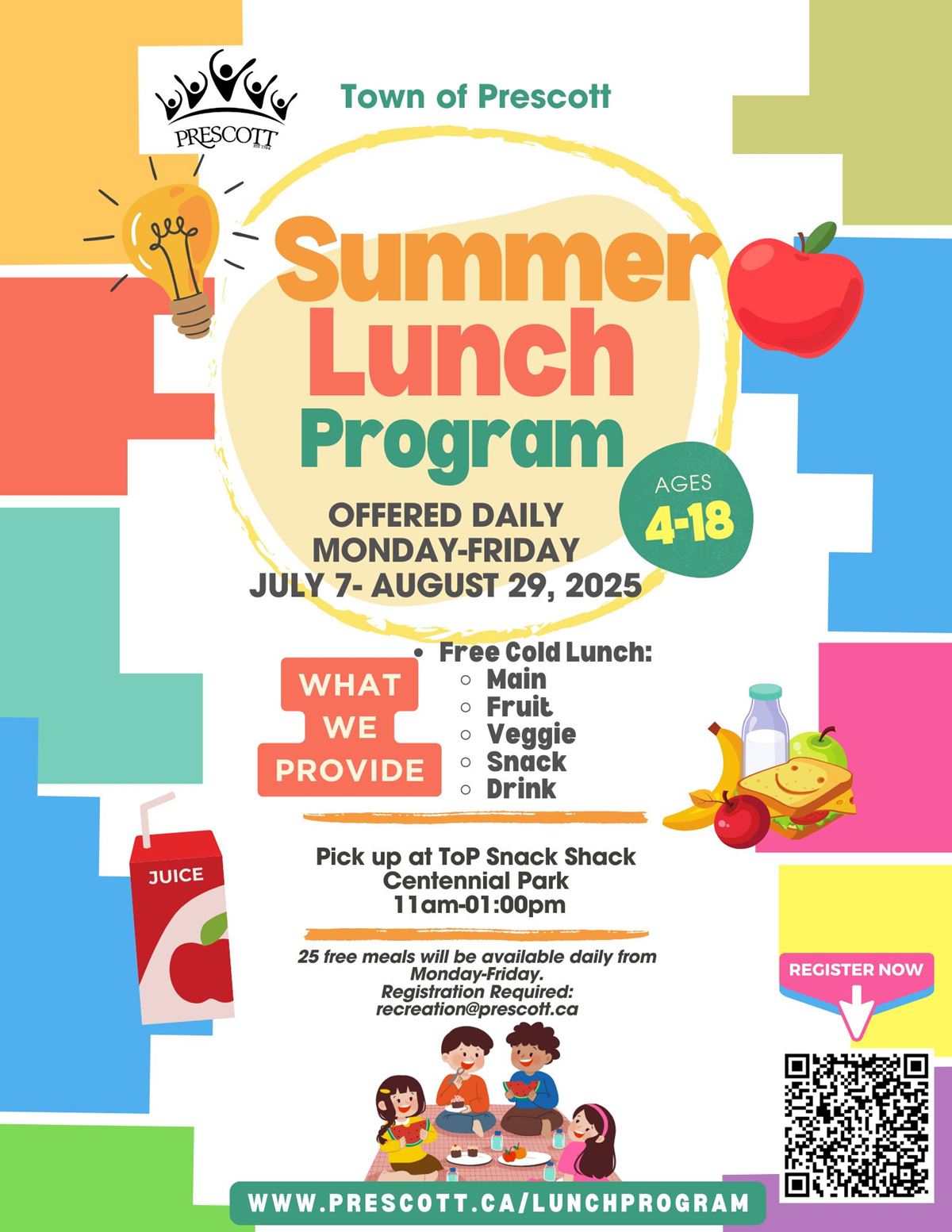 Summer Lunch Program - Town of Prescott